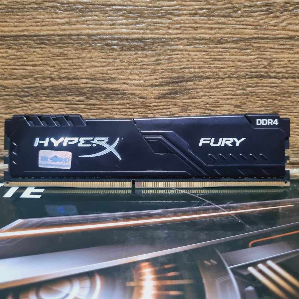 แรมพีซี RAM DDR4 KINGSTON HyperX FURY 8GB (8GBx1) BUS 2666 BLACK มือ 2 ...