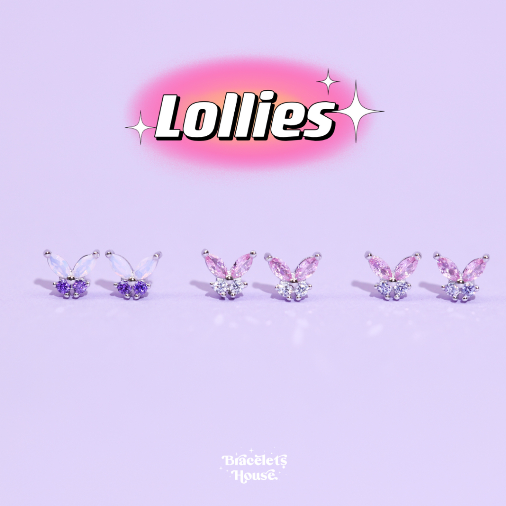 ต่างหูเงินแท้ Lollies 💕 ส่งฟรี EMS ! [CC4] | Shopee Thailand