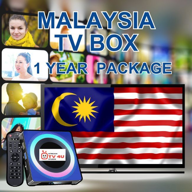 Malaysia TV box + 1 Year IPTV package, TV online through our awesome TV box. And ready to use ...