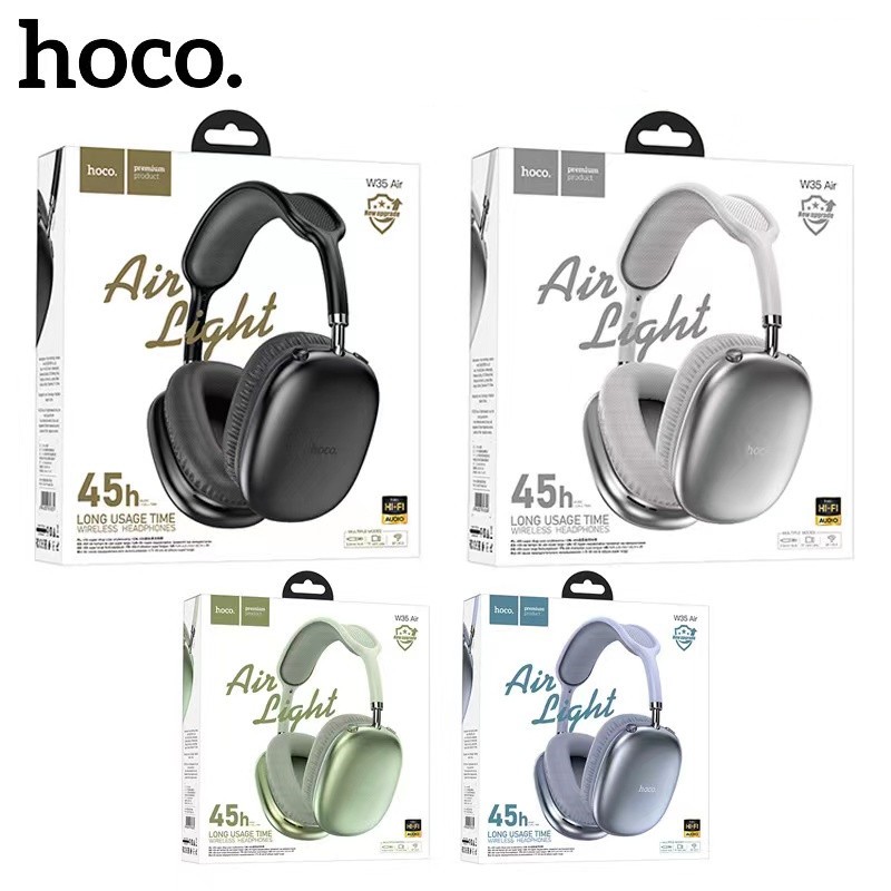 Hoco W35 Air หูฟังบลูทูธครอบหู Headphones Bluetooth headset BT V5.3 ชิป:JL7006F4 ใช้ได้ต่อเนื่อง ...