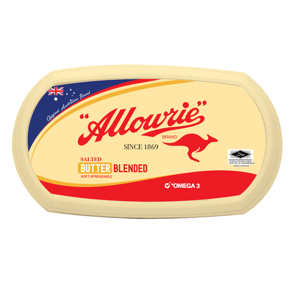Allowrie Butter อลาวรี่ เนยซอฟท์บัตเตอร์เบลนด์เค็ม 125 กรัม | Shopee ...