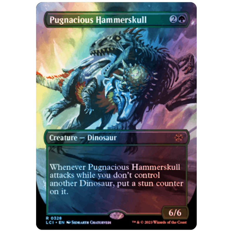 The Lost Caverns of Ixalan Variants Foil: Pugnacious Hammerskull (0328 - Borderless) | Shopee ...