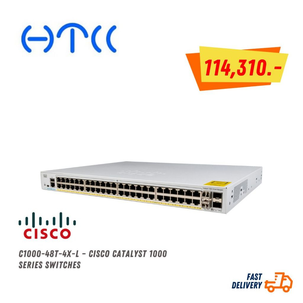 C1000-48T-4X-L – Cisco Catalyst 1000 Series Switches | Shopee Thailand