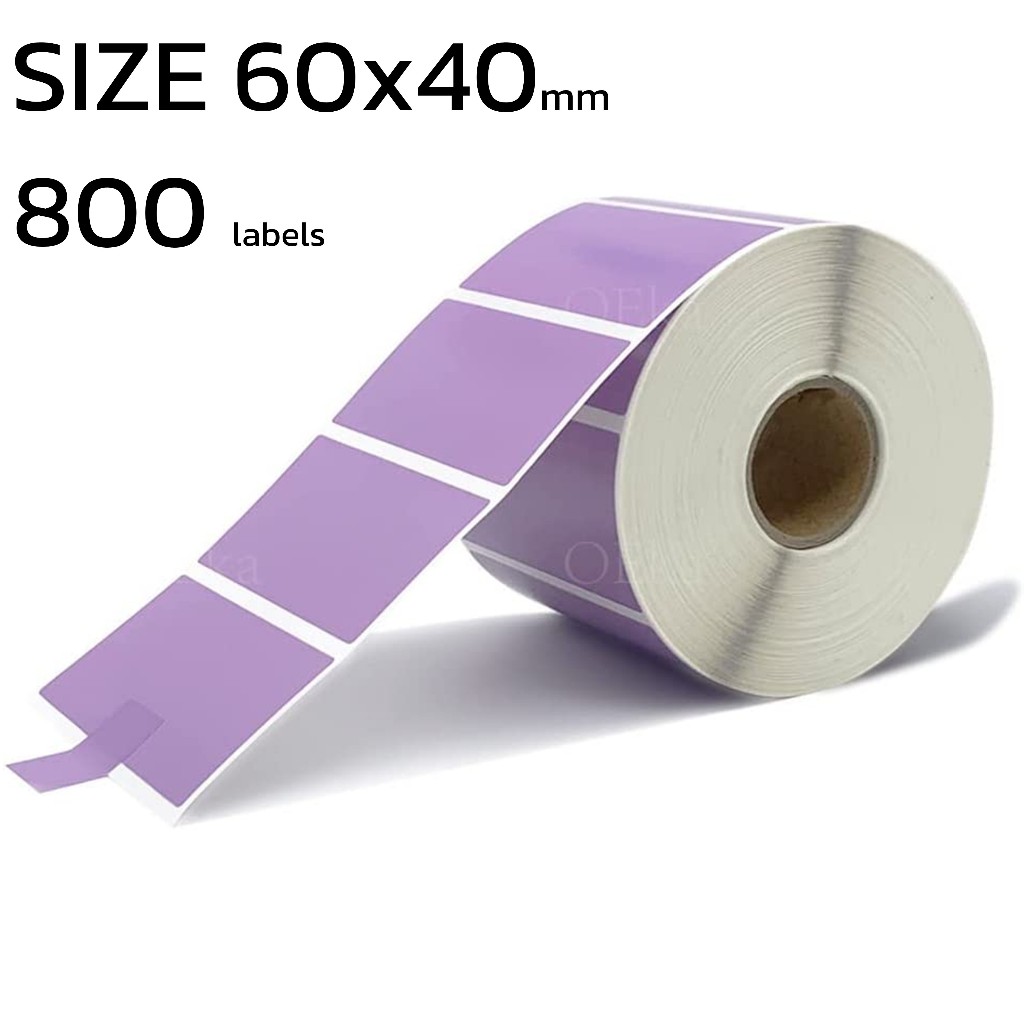 WELLTECH Color Label sticker สติ๊กเกอร์ กระดาษความร้อน สีสวย ฉลากสินค้า ...