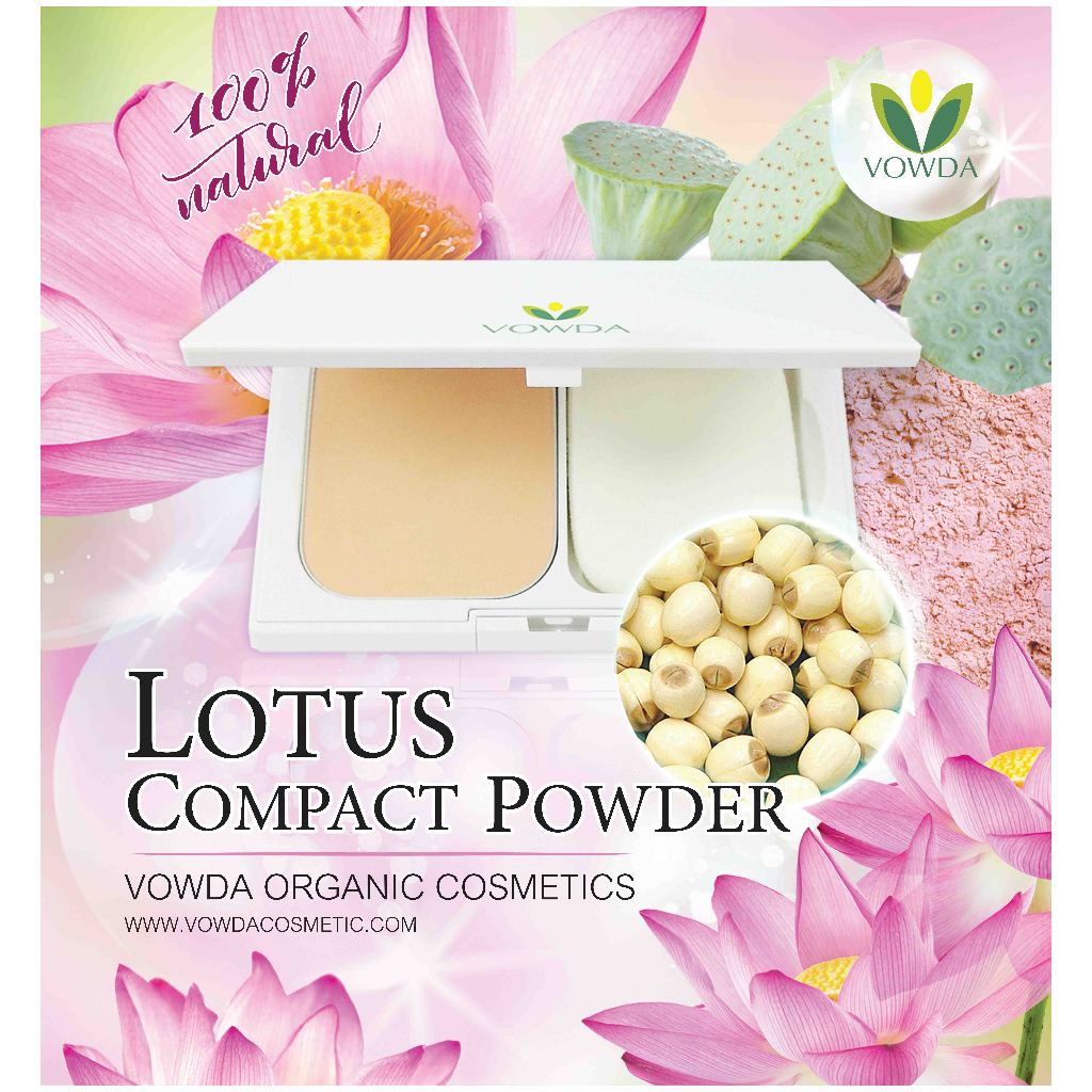 LOTUS COMPACT POWDER แป้งอัดแข็งจากเม็ดบัว สินค้างานวิจัย | Shopee Thailand
