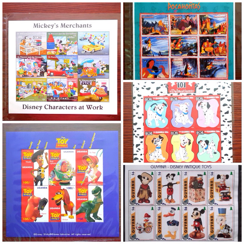 Disney Stamps Mickey, Donald, Goofy, Pooh, other แสตมป์ดิสนีย์ โดนัลด ...
