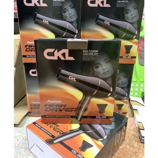 CKL-260 เครื่องเป่าผมไฟฟ้า ปรับแรงลมได้ เป่าได้ทั้งลมร้อน / ลมเย็น 1200W ใช้งานสะดวก | Shopee ...