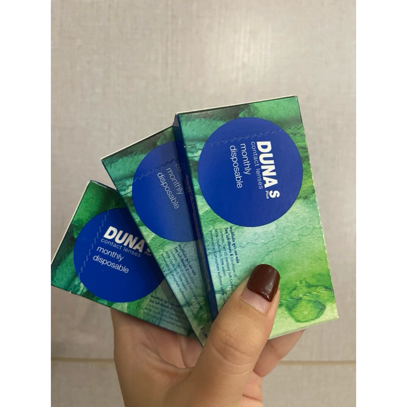 DUNA คอนแทคเลนส์รุ่น S PLUS (ดูน่า เอส พลัส) สีใส สำหรับสายตาสั้น -300 ...