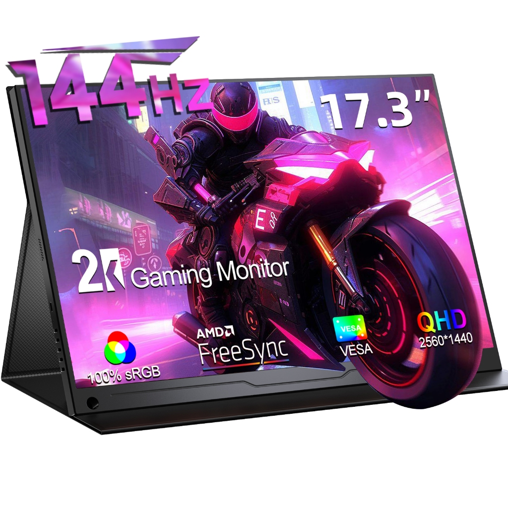 【ส่งจากไทย 】UPERFECT 144Hz 2K Portable Monitor 17.3 Inch 2560*1440 IPS LCD Screen With Matte ...