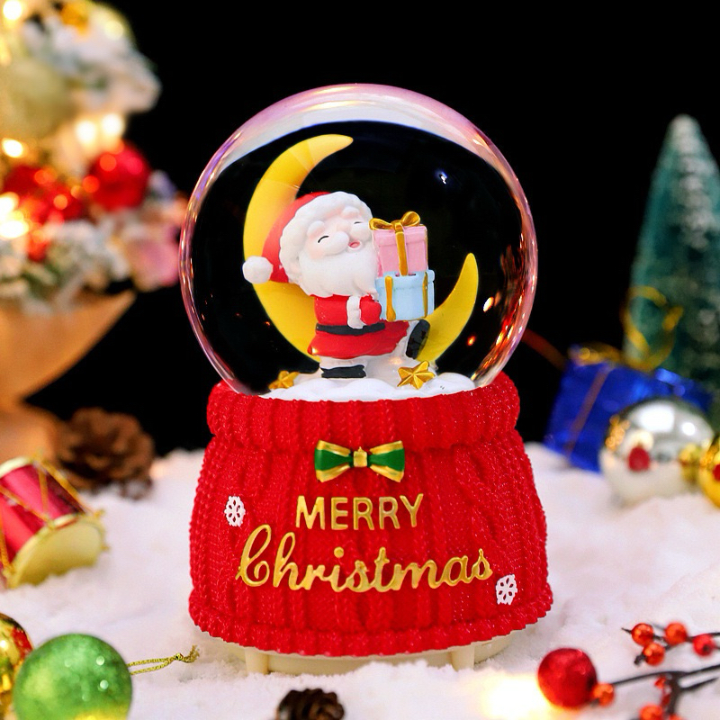 Snowball Christmas กล่องดนตรี มีเสียง มีไฟ มีหิมะ-พร้อมส่งจากไทย ...