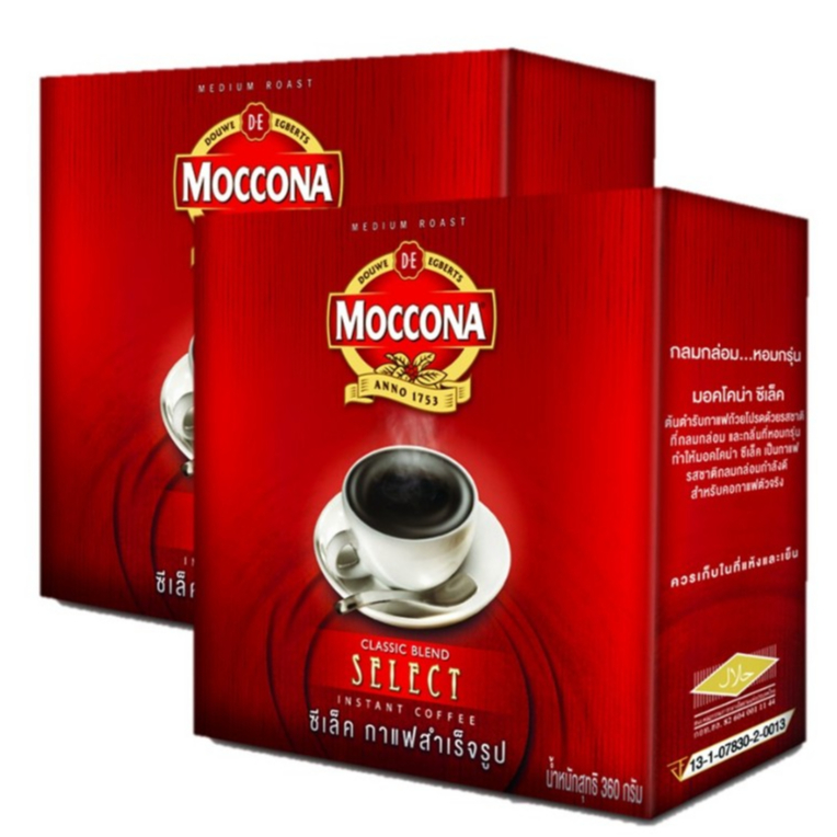Moccona Select Instant Coffee มอคโคน่า ซีเล็ค กาแฟสำเร็จรูป 360g. (2แพค ...