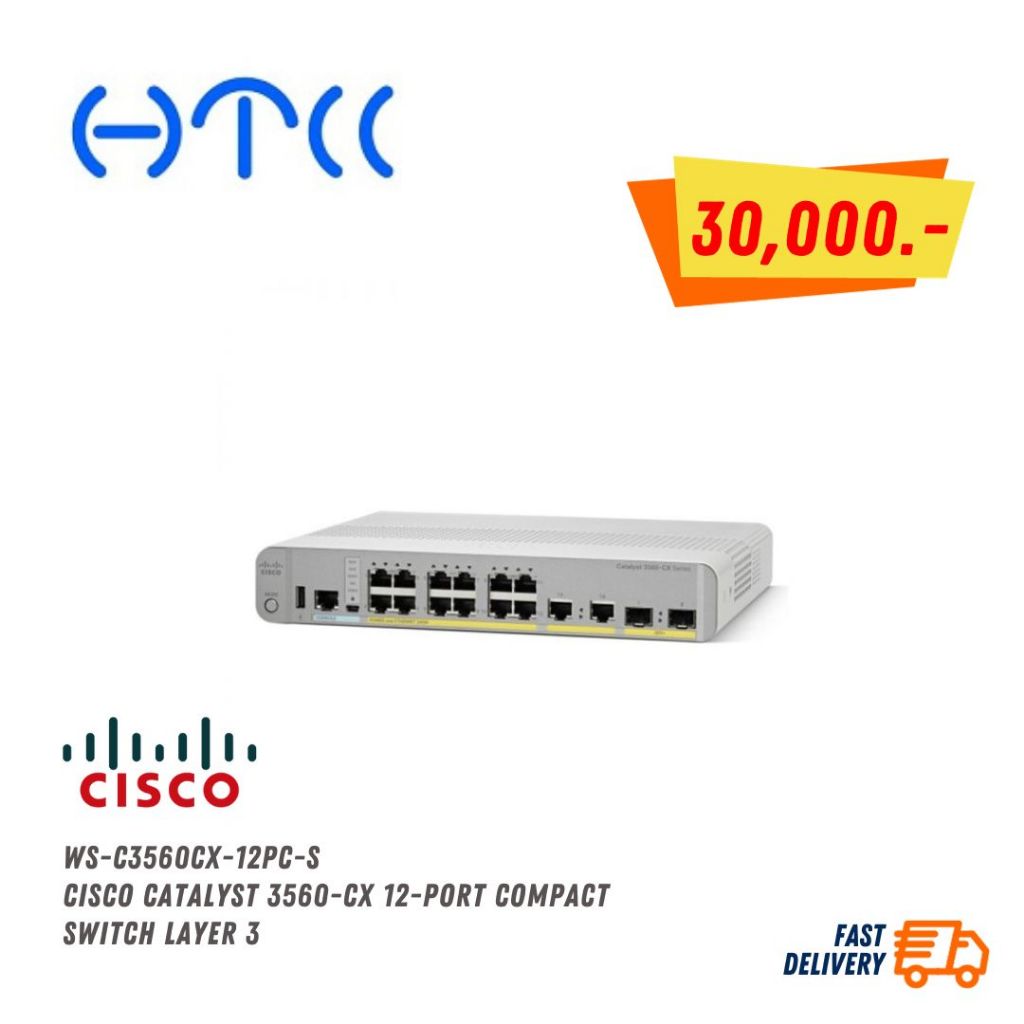 Ws C3560cx 12pc S Cisco Catalyst 3560 Cx 12 Port Compact Switch Layer 3 Shopee Thailand