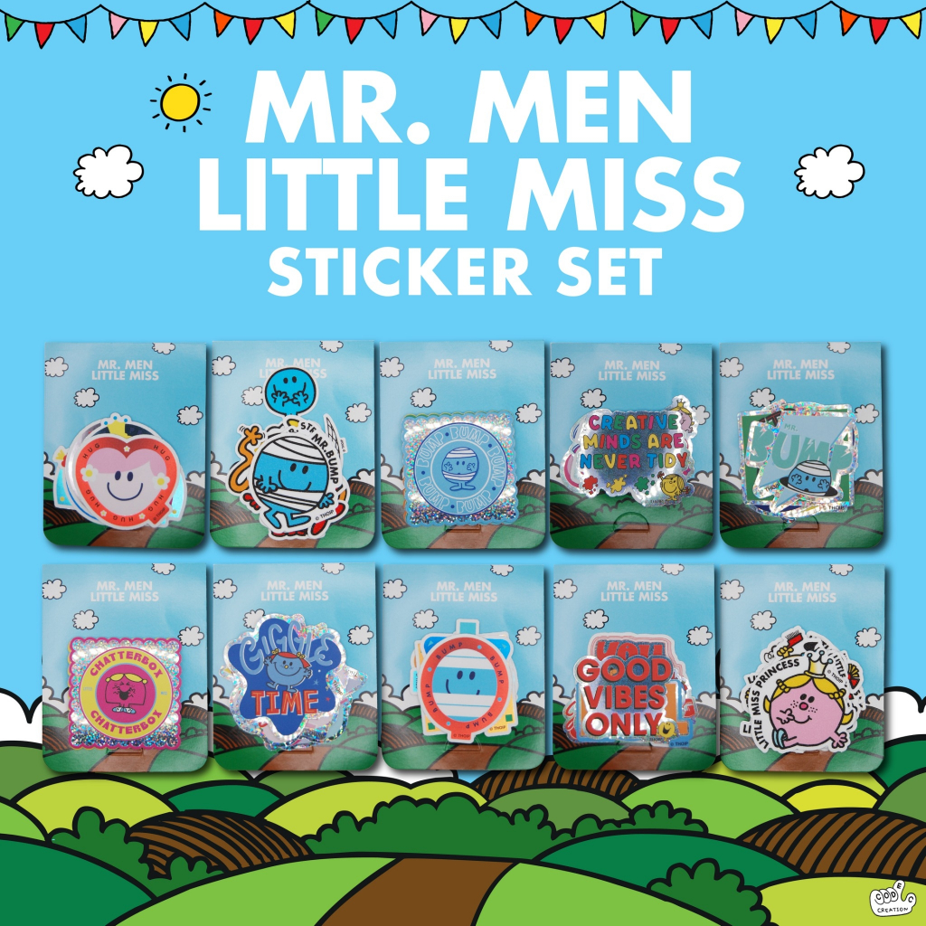 Mr.Men Little Miss SET Sticker | Shopee Thailand