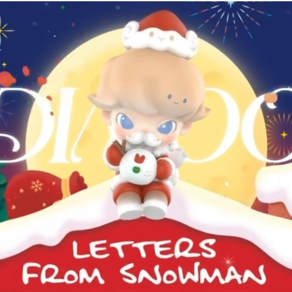 [ซื้อในไลฟ์ลด 100-.] POP MART DIMOO Letter from Snowman series | Shopee ...