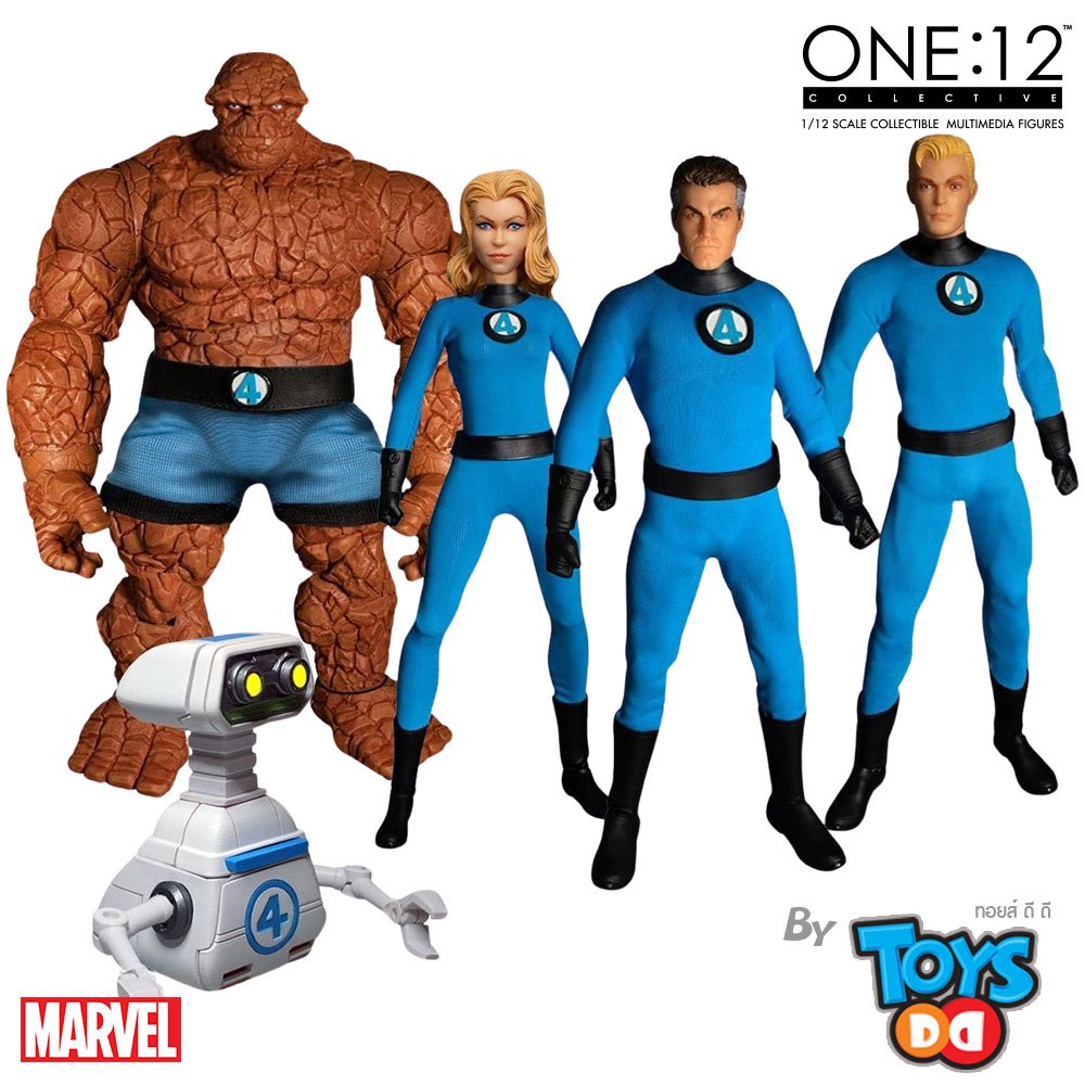 Mezco One:12 Collective Fantastic Four Deluxe Steel Boxed Set | Shopee ...