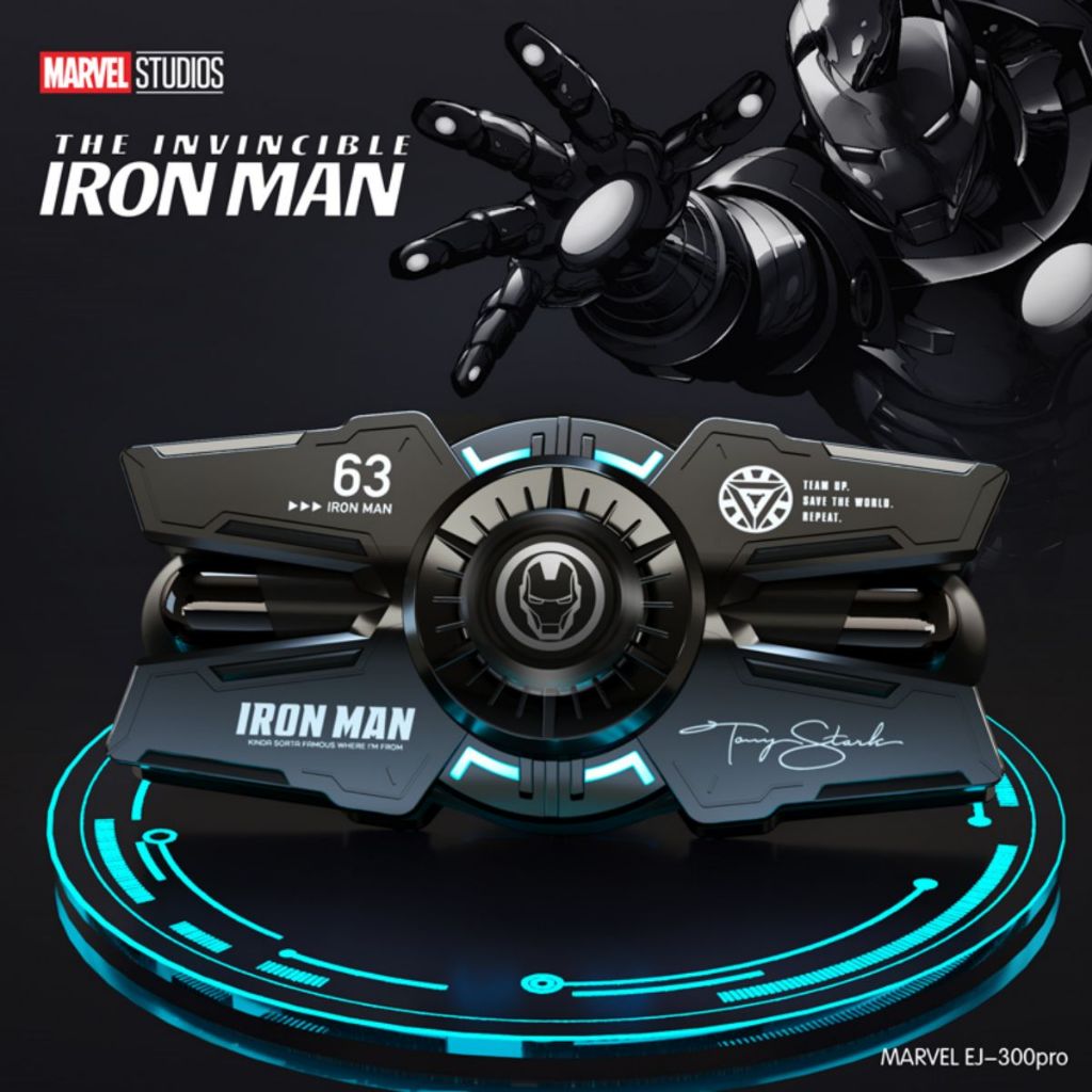 Marvel-EJ-300 หูฟังไร้สาย Bluetooth หูฟัง Gaming สัมผัสอัจฉริยะ Iron ...