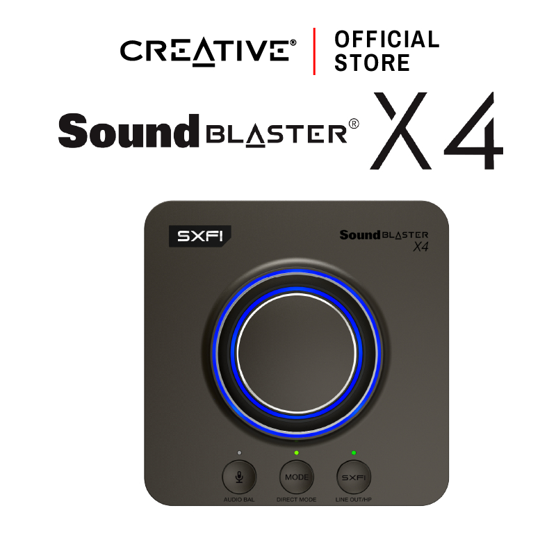 CREATIVE SOUND CARD Sound Blaster X4 External USB Sound Card รองรับ 7.1 ...