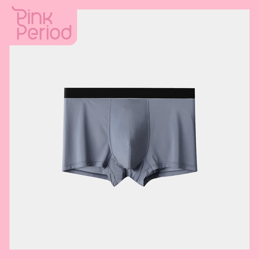 Pink Period ️ผู้ชายบ็อกเซอร์ ชุดชั้นในชายผ้าไหมน้ำแข็ง Men Boxer Ice ...