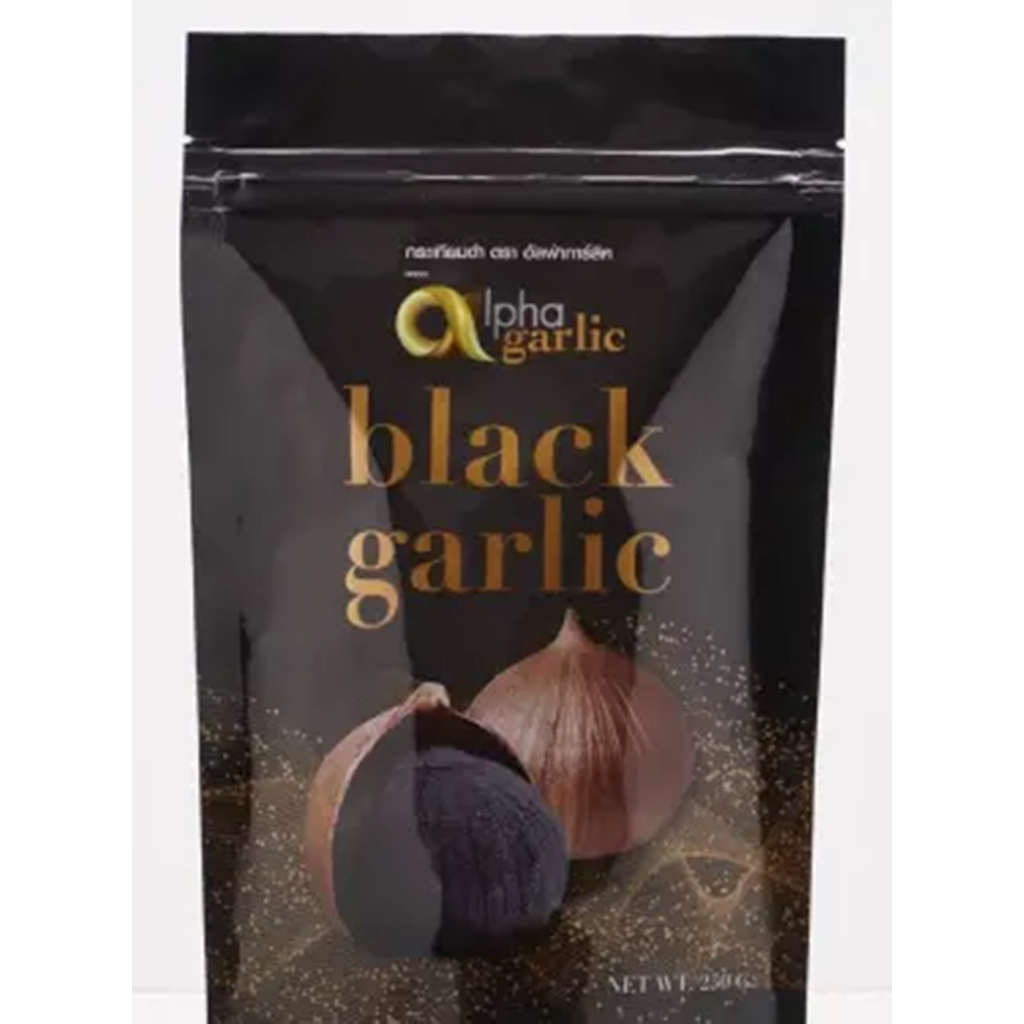 Alpha Garlic Black Garlic 250g.กระเทียมดำ 250กรัม อาหาร วัตถุดิบ ...