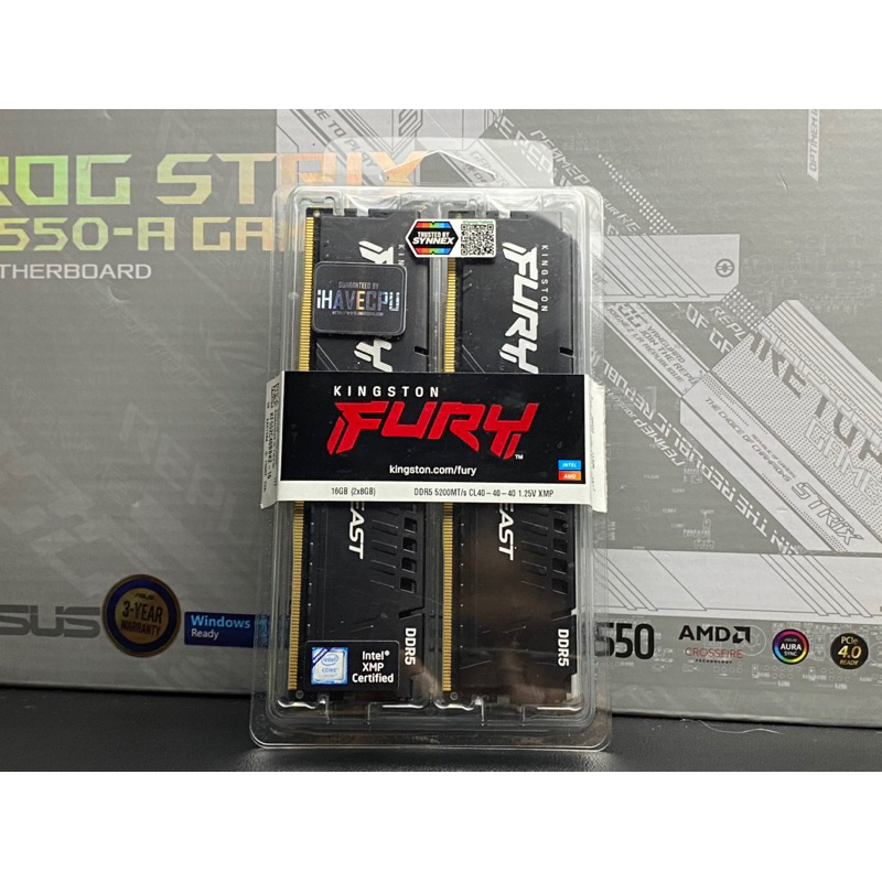 🔰Fury HyperX RAM 16GB DDR5 BUS 5200Mhz🔰มือสอง | Shopee Thailand