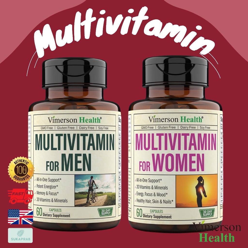พร้อมส่ง Vimerson Health Multivitamin for Men & Women วิตามินรวม ผู้ชาย ... พร้อมส่ง Vimerson Health Multivitamin for Men & Women วิตามินรวม ผู้ชาย ...