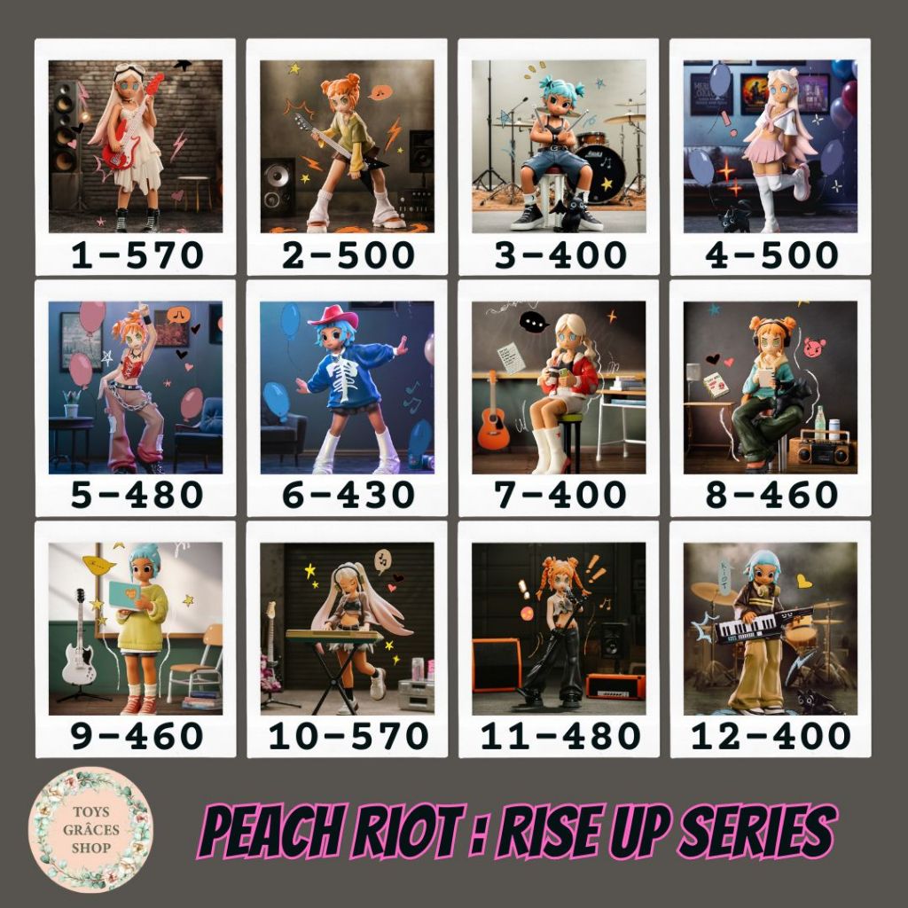 🎸พร้อมส่ง แบบตัวแยก🎸 🥁𝐏𝐞𝐚𝐜𝐡 𝐑𝐢𝐨𝐭 𝐑𝐢𝐬𝐞 𝐔𝐩 𝐒𝐞𝐫𝐢𝐞𝐬🥁 | Shopee Thailand