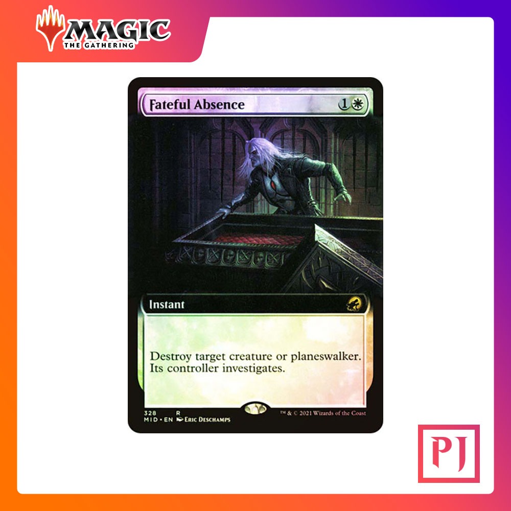 [MTG] Fateful Absence (Extended Art) [MID] [WHITE] [RARE] [FOIL] [ENG ...