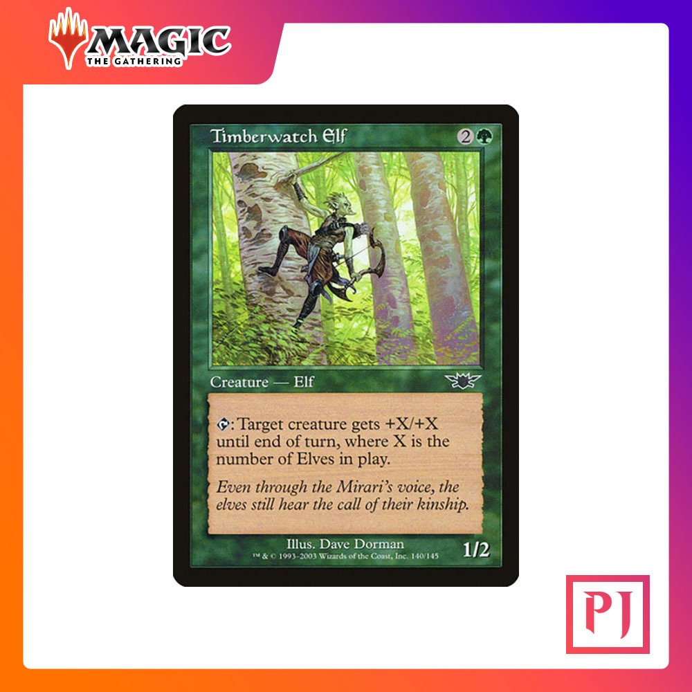 [MTG] Timberwatch Elf [LGN] [GREEN] [COMMON] [NORMAL] [ENG] (การ์ดเมจิค ...