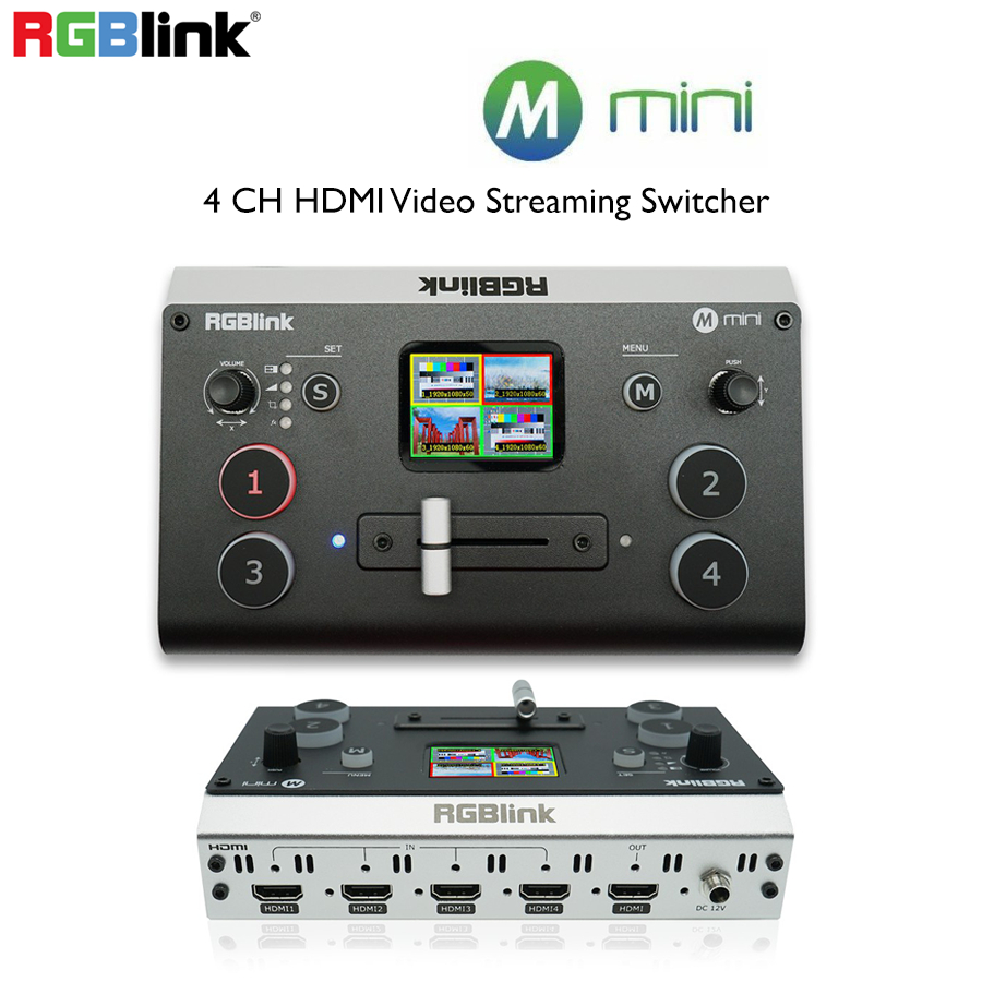 RGBlink Mini Video Mixer Switcher 4อินพุต HDMI 1เอาต์พุต HDMI | Shopee ...