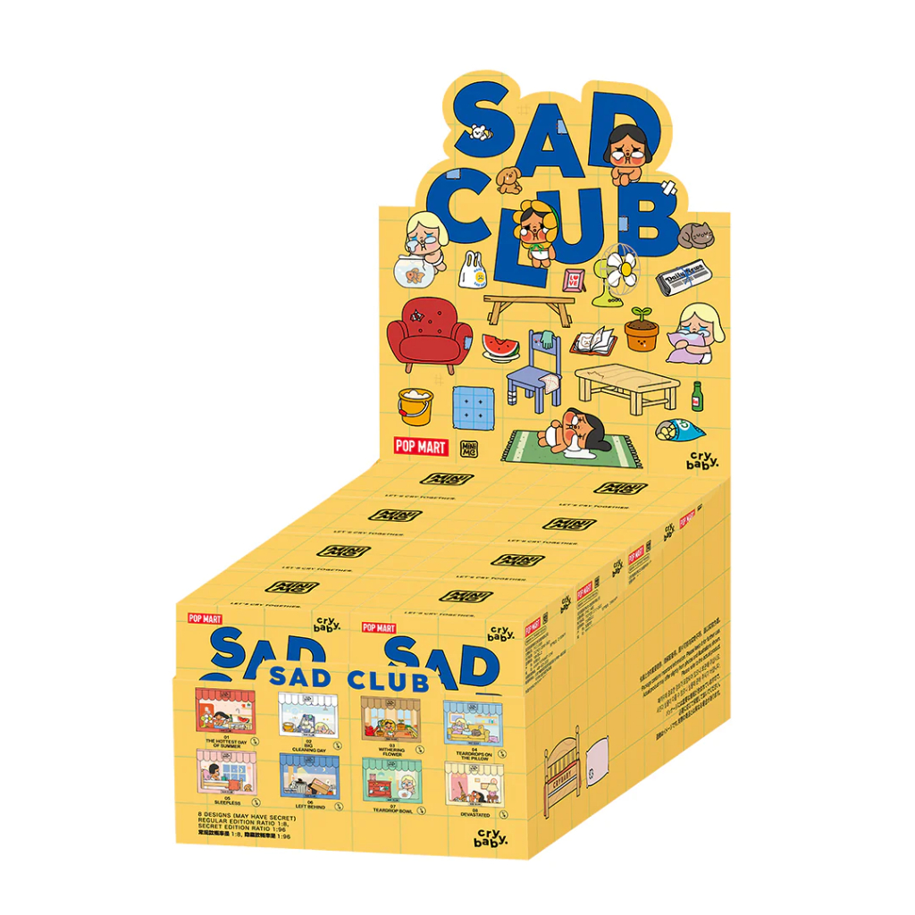 [พร้อมส่ง] กล่องสุ่มโมเดล Crybaby Sad Club ลุ้นซีเคร็ท | Shopee Thailand