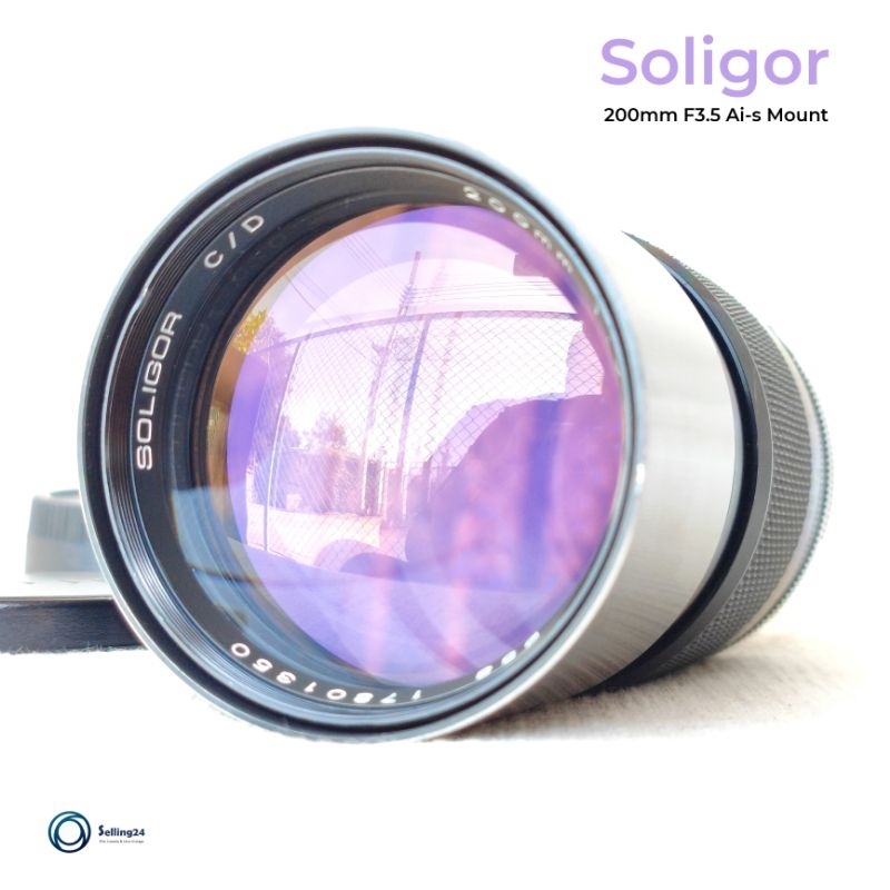 เลนส์กล้อง Soligor C/D 200mm F3.5(22) Telephoto lens For Nikon F Mount ...