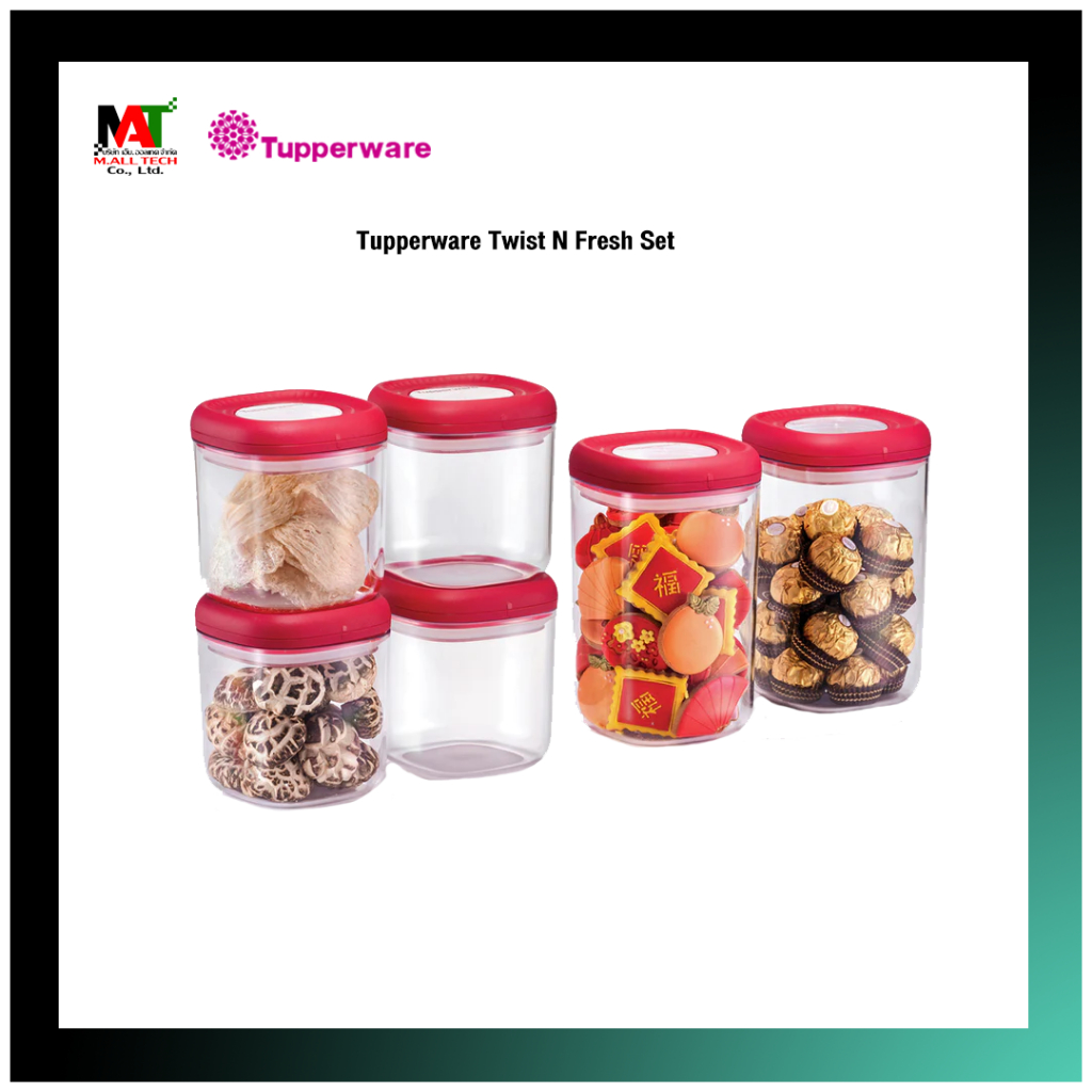 ภาชนะบรรจุอาหาร Tupperware Twist N Fresh Set ราคาต่อ 1เซ็ต | Shopee ...