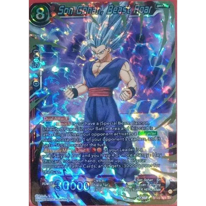 BT22-009-SR - SON GOHAN, BEAST ROAR | Shopee Thailand