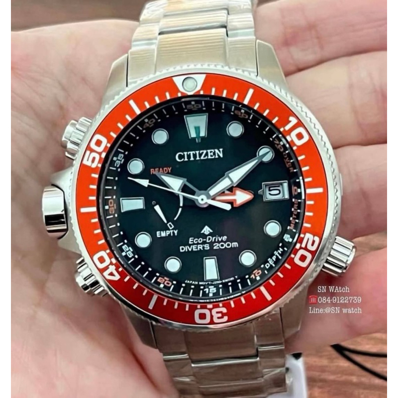 Citizenรุ่น BN2039-59E Eco-Drive AQUALAND 200m diver PROMASTER Marine ...
