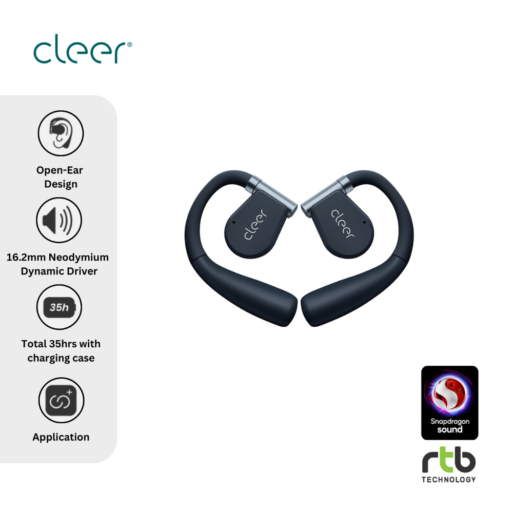 Cleer ARC II MUSIC หูฟังบลูทูธ Open Ear True Wireless Earbuds หูฟังสำหรับฟังเพลง by RTB | Shopee ...