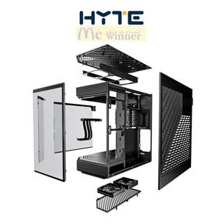HYTE Y60 WITH 3 FANS AND RISER VERTICAL GPU MOUNT (Computer case / เคส ...