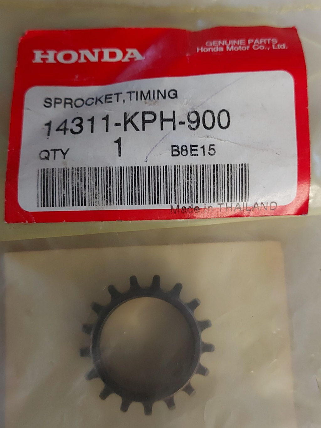 เฟืองไทมิ่งแท้ศูนย์ เวฟ125s,r,x,i รุ่นไฟเลี้ยวบังลม ดรีม125 14311-KPH ...