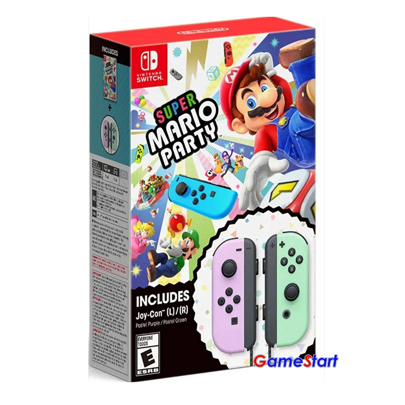 NSW: Super Mario Party Joy-Con Bundle (Pastel Purple & Pastel Green ...