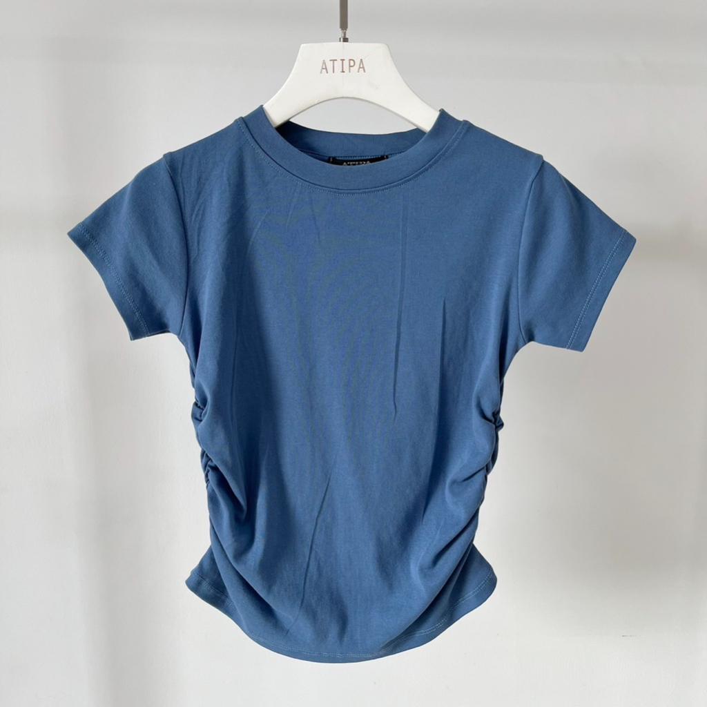 Atipashop - JACIN T-SHIRT เสื้อยืด คอกลมแขนสั้น ย้นข้าง มีหลายสี ...