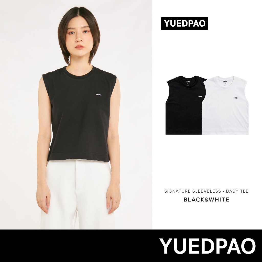 Yuedpao ผ้าหนาทรงสวย ยับยากรีดง่าย รับประกันไม่ย้วย 2 ปี Signature Crop Sleeveless Set Basic ...