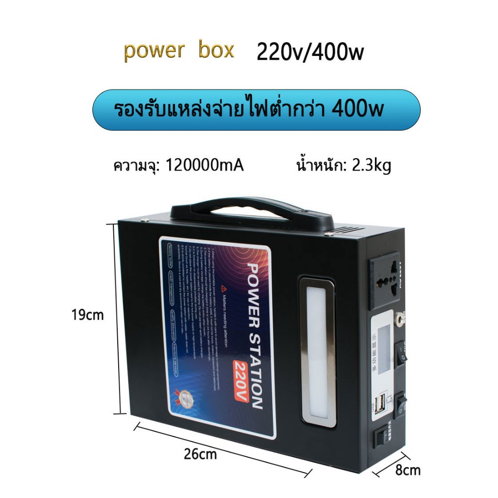 power box แคมป์ปิ้ง portable power station พาวเวอร์บ๊อก สำรองไฟ แคมปิ้ง ...