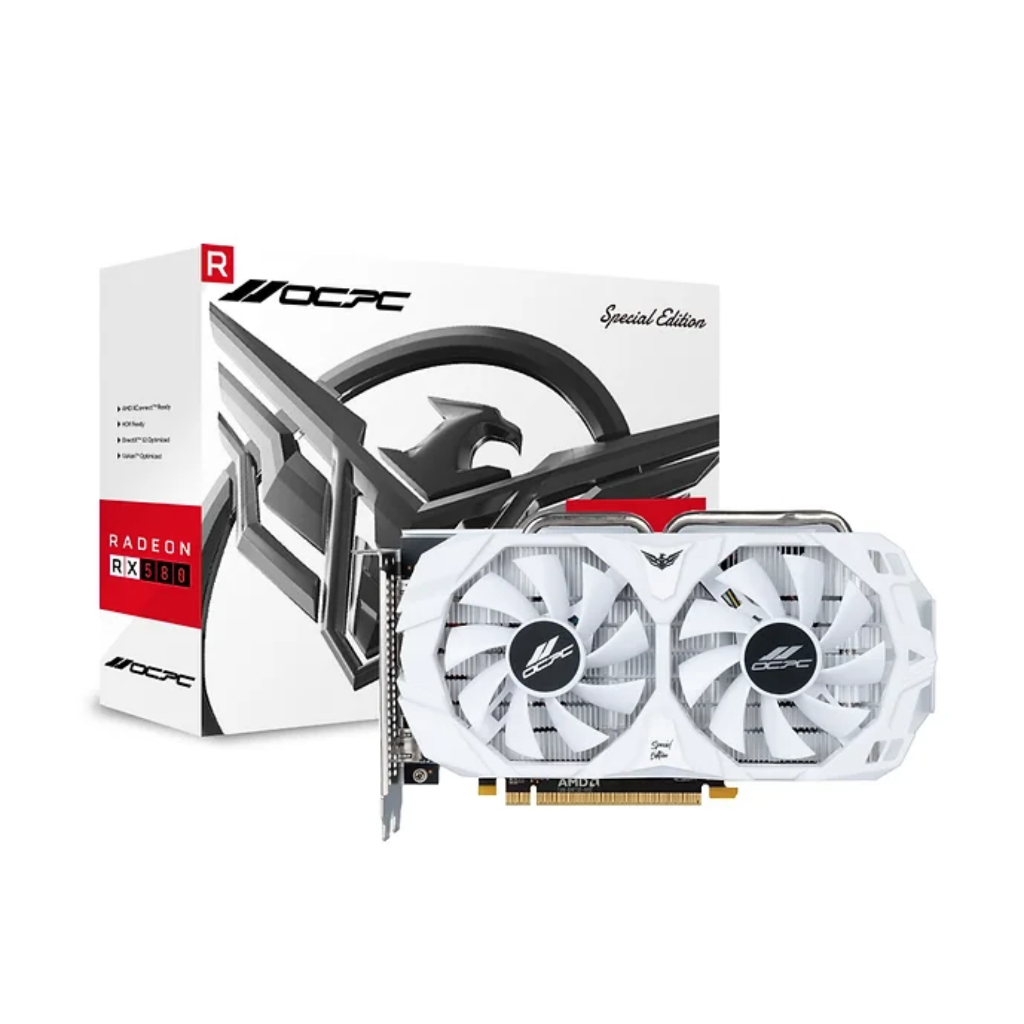 OCPC RX 580 8GB SE WHITE GDDR5 256-Bit ( การ์ดจอ ) | Shopee Thailand