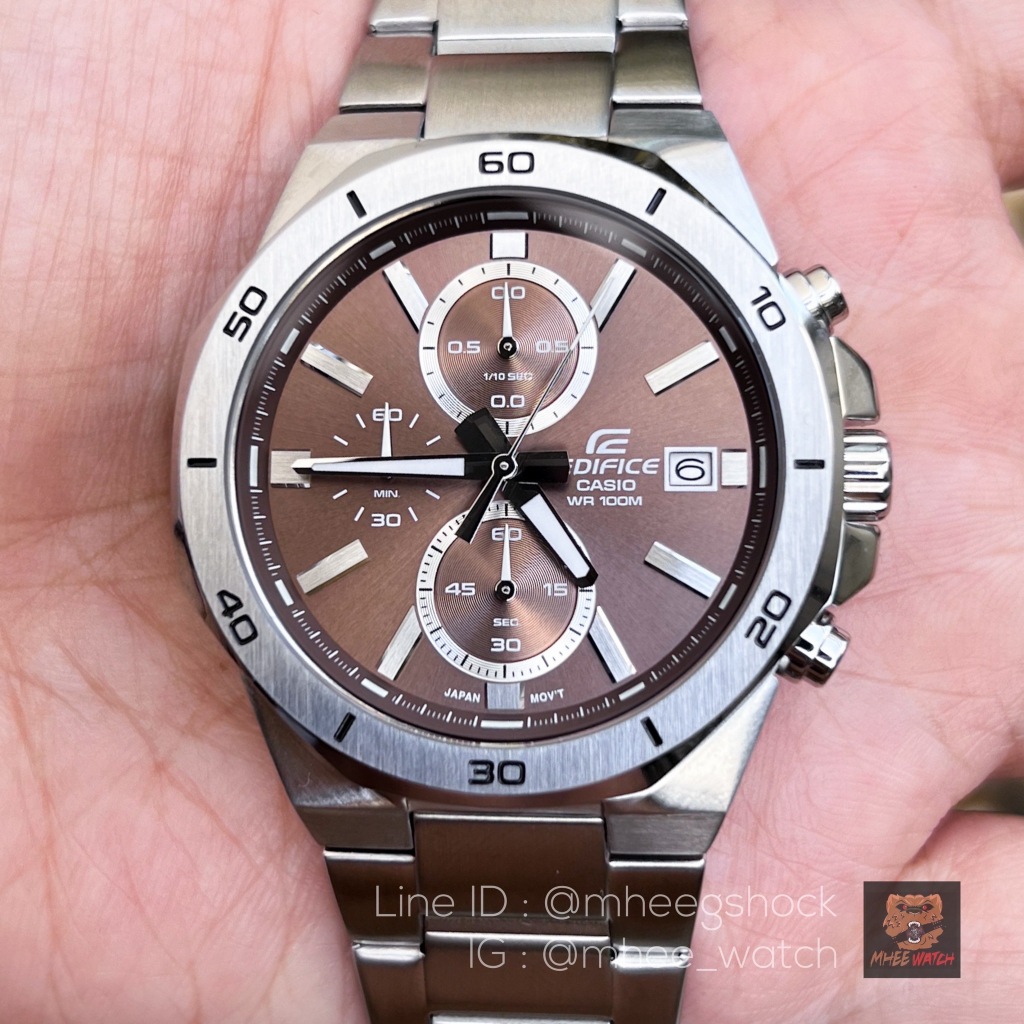 Casio Edifice Champagne Dial Luxury Steel Strap | Shopee Thailand