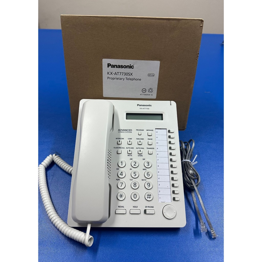 Panasonic KX-AT7730 Key Telephone โทรศัพท์แบบอนาล็อคคีย์ (ใช้กับตู้สาขาพานาโซนิค) | Shopee Thailand