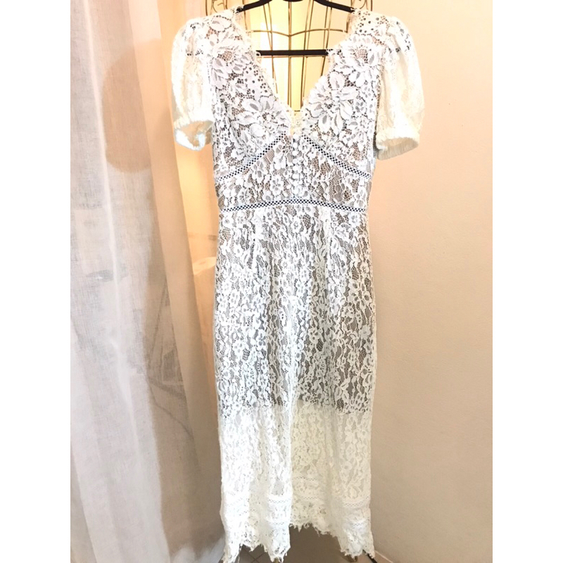 High Class Lady Dress เดรสลูกไม้เข้ารูป ทรงสง่า ลูกไม้พรีเมียมมากๆ ...