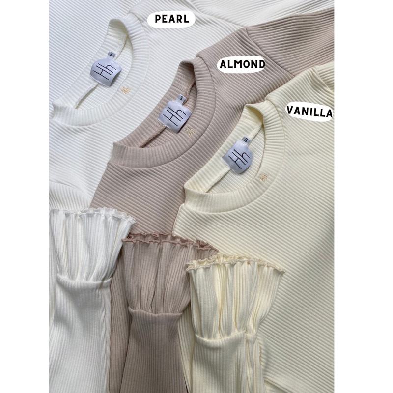 Striped ruffled top. | Shopee Thailand