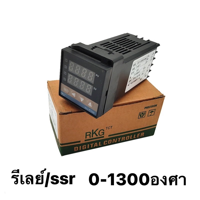 REX-C100FK07-M*AN เครื่องRex c100 แทป์ม ควบคุมอุณหภูมิ 0-1300องศา K RELAY / SSR หน้า 48x48 (ของ ...