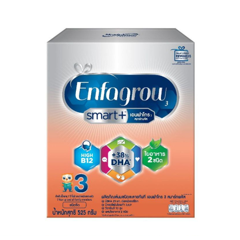 ENFAGROW SMART + 3 เอนฟาโกร สมาร์ทพลัส นม สูตร 3 475g (เปลือย) | Shopee ...