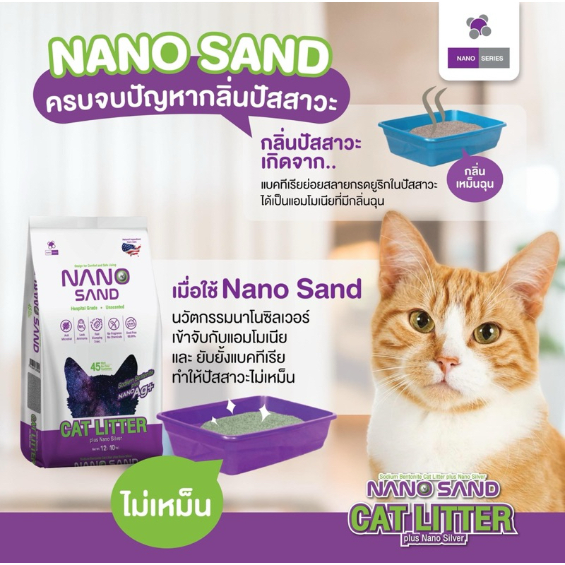 Nano sand 6 ลิตร ( 5 กก.) ช่วยลดแบคทีเรียและดักจับแอมโมเนียที่ปะปนมาใน ...