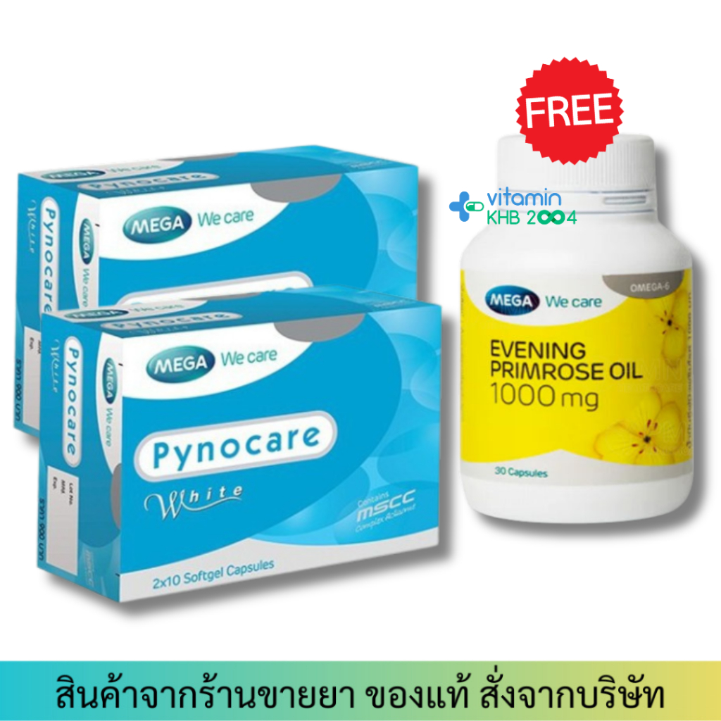 Exp.8/24 Mega We Care Pynocare White ไพโนแคร์ ไวท์ สารสกัดจากเปลือกสน ...